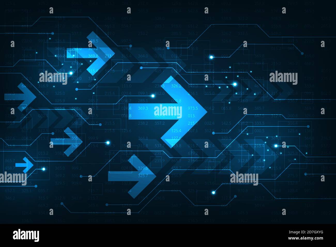 The speed of the internet system with lots of information Stock Vector ...