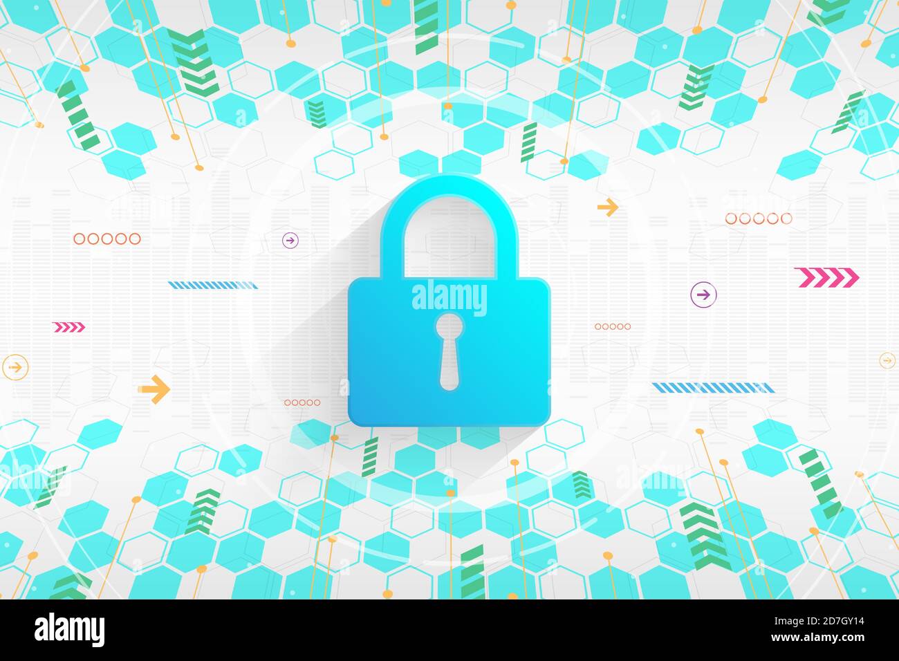 Vector background secure digital security system Stock Vector Image ...