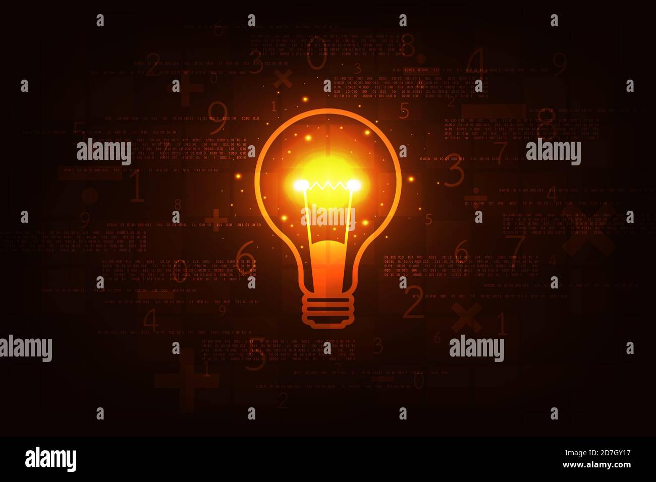 Technology background light bulb vector in creative style Stock Vector ...