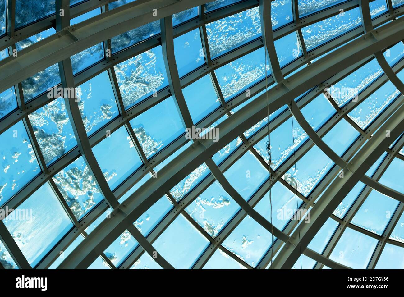 building glass construction roof Stock Photo - Alamy