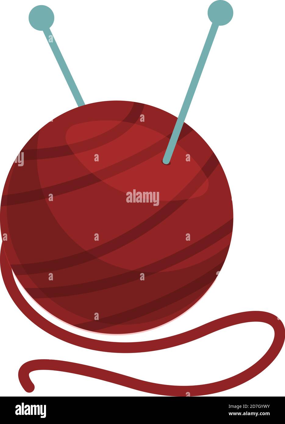 Cozy home ball of thread icon. Cartoon of cozy home ball of thread ...