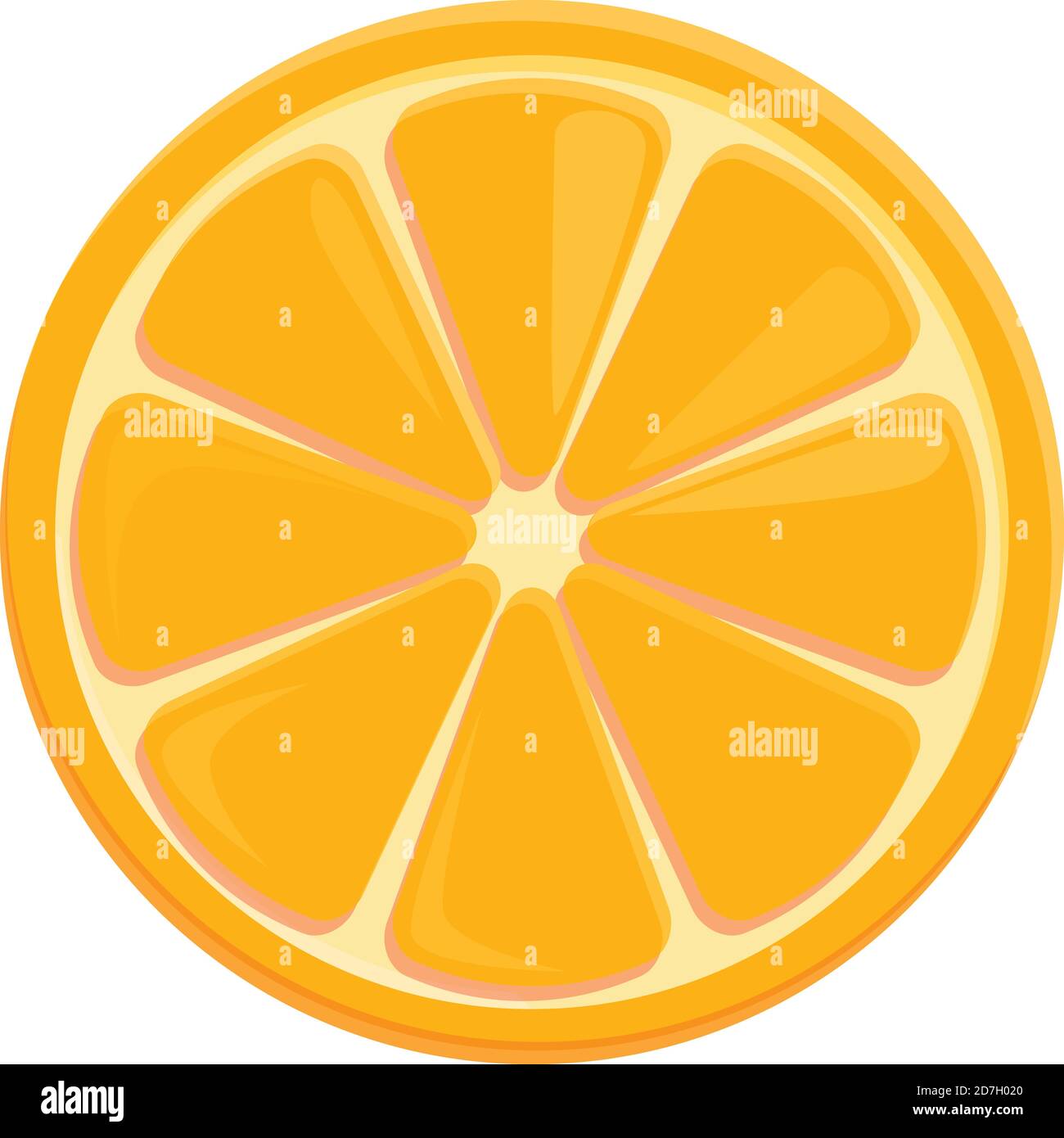 Orange Slice Cartoon