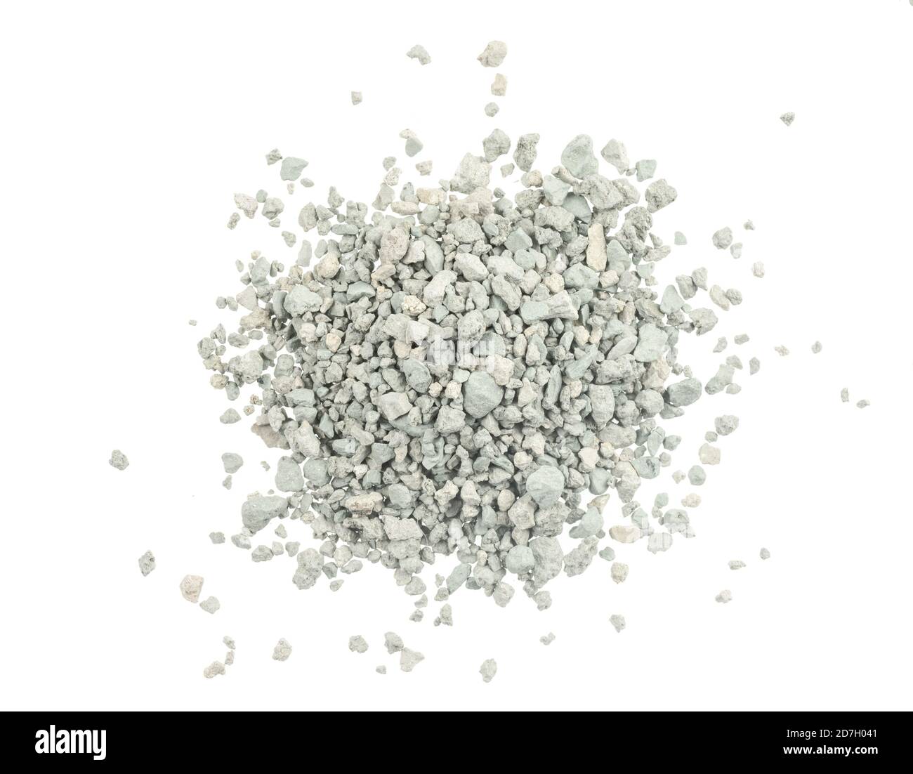 Gray small rocks ground texture isolated white background. black small ...