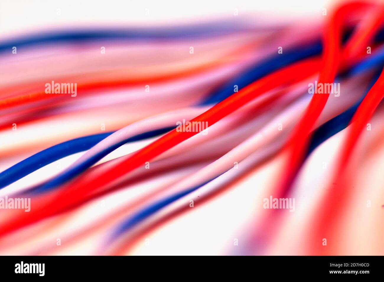 macro color braided wire Stock Photo - Alamy