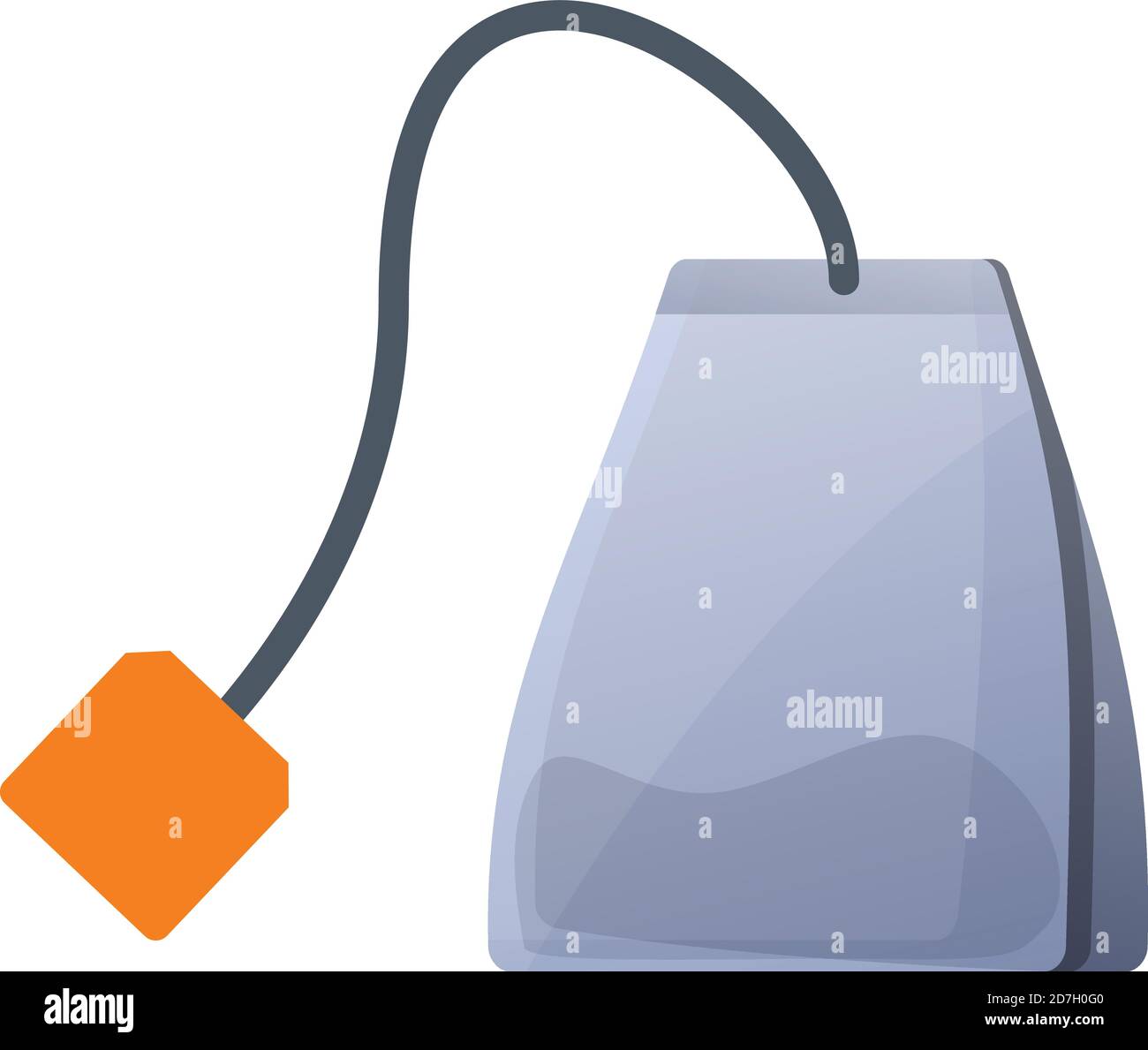 Tea bag icon. Cartoon of tea bag vector icon for web design isolated on ...