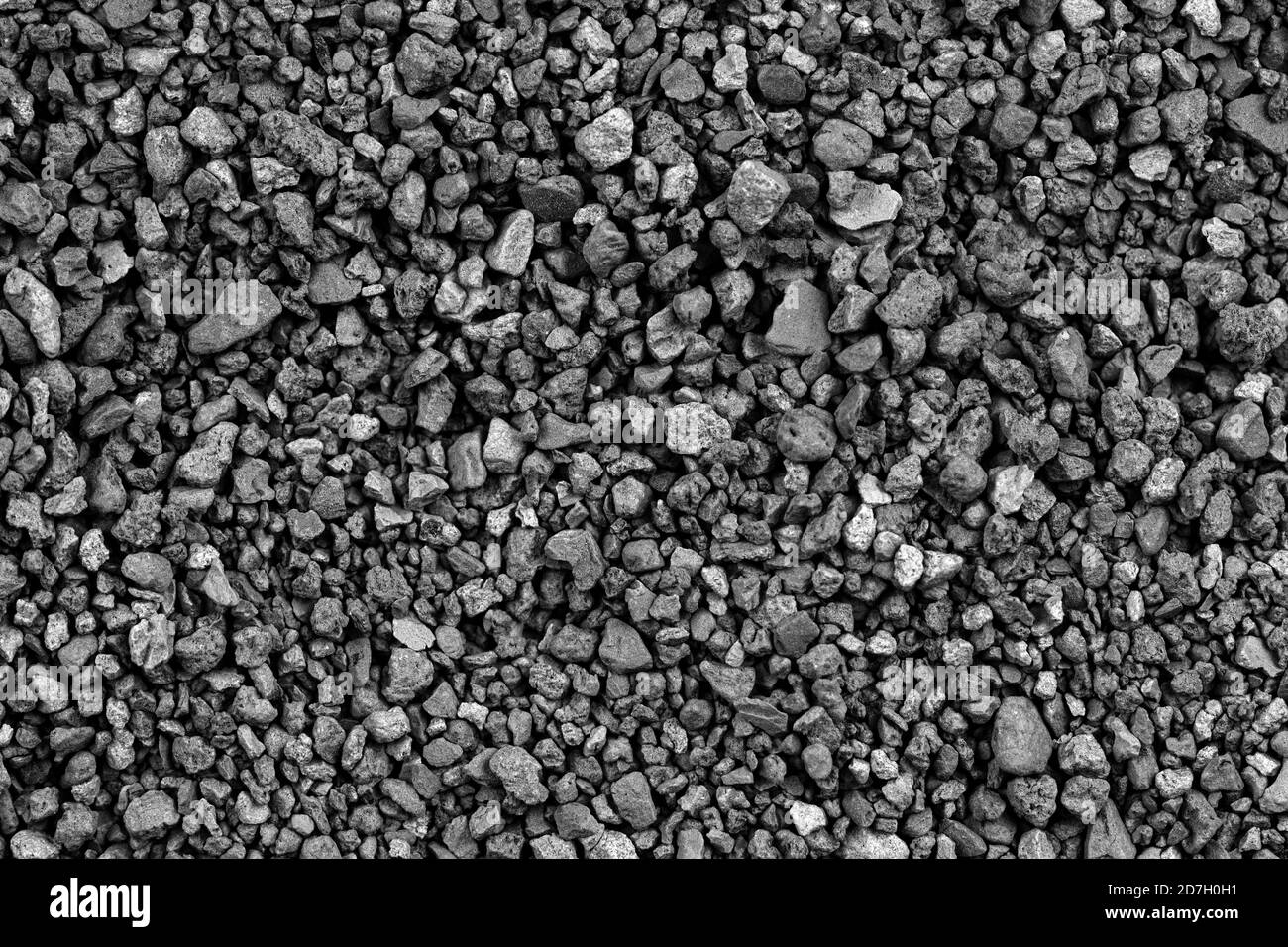 Gray small rocks ground texture. black small road stone background ...