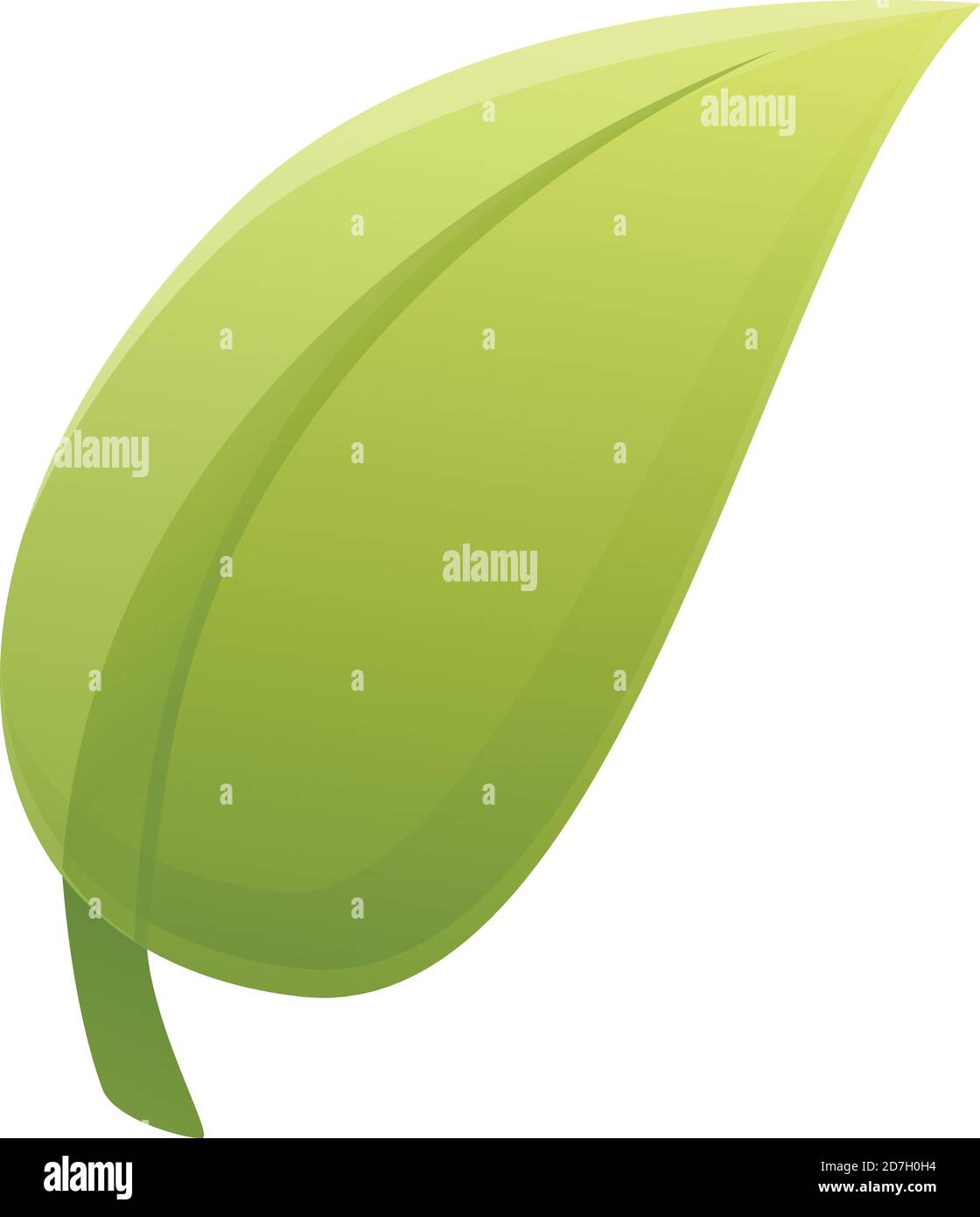 Tea leaf icon. Cartoon of tea leaf vector icon for web design isolated ...