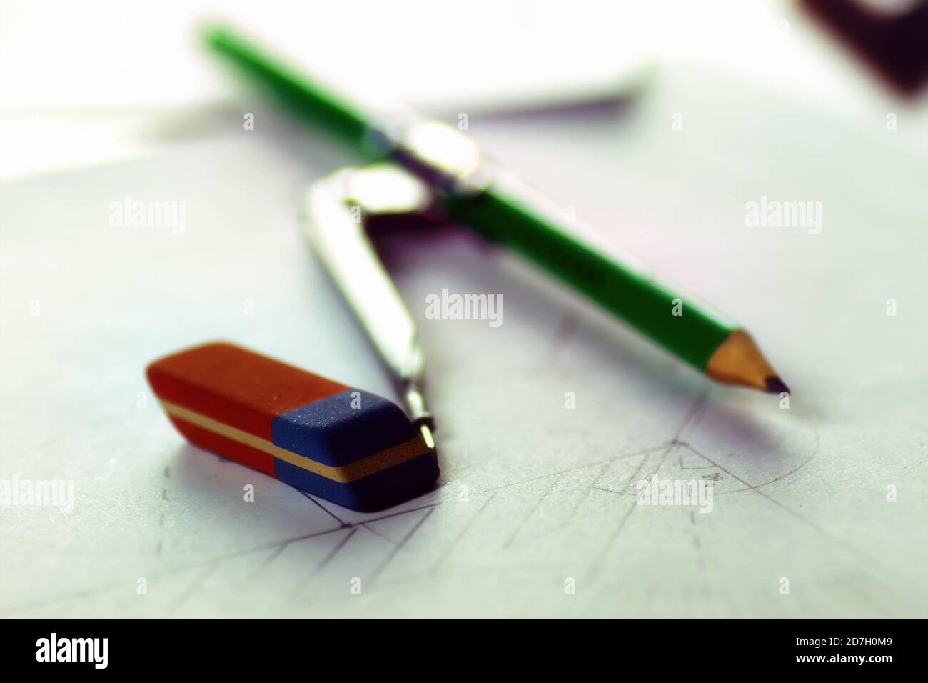 board table pencil divider Stock Photo - Alamy