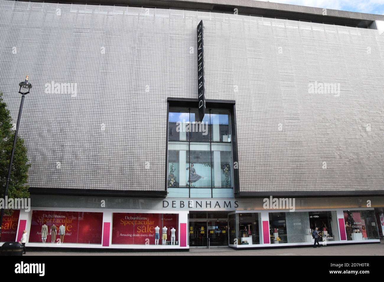 Debenhams department store exterior, Oxford Street, London Stock Photo ...