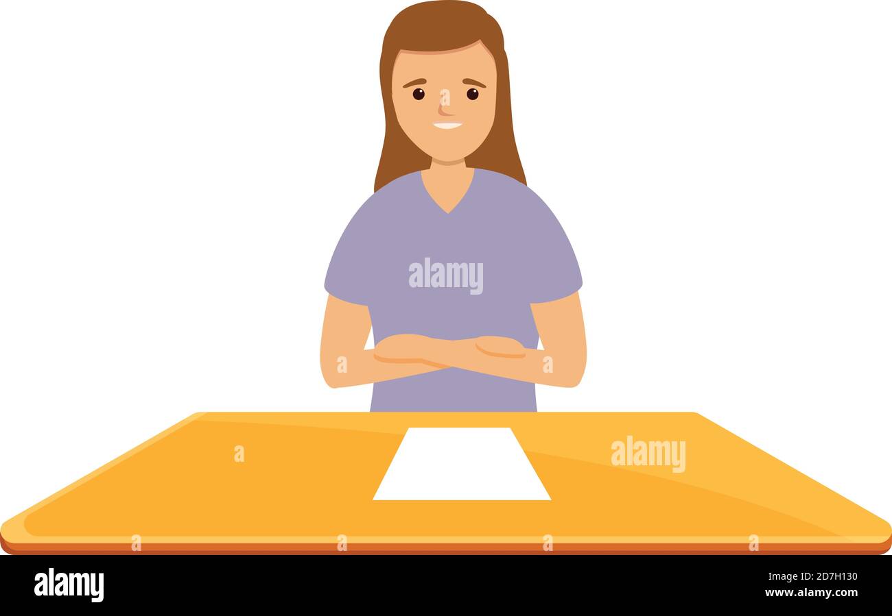 Test writing icon. Cartoon of test writing vector icon for web design ...