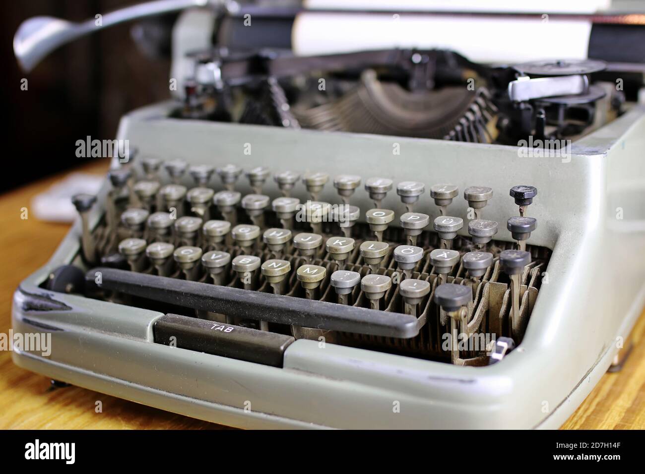 retro gray typewriter letter Stock Photo - Alamy