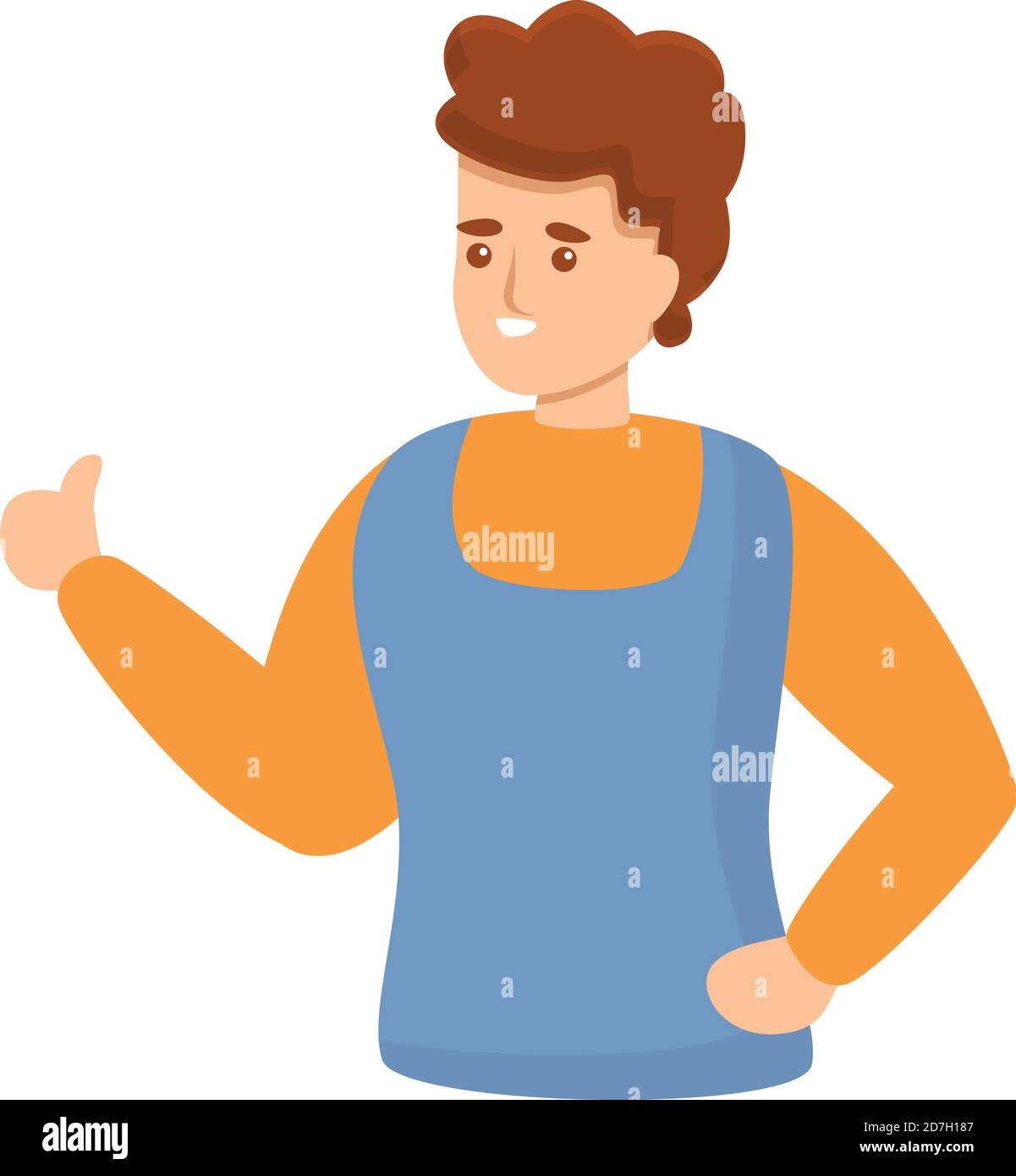 Smiling man icon. Cartoon of smiling man vector icon for web design ...