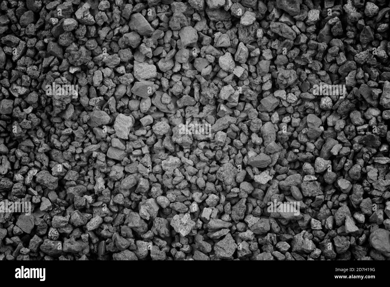 Gray small rocks ground texture. black small road stone background ...