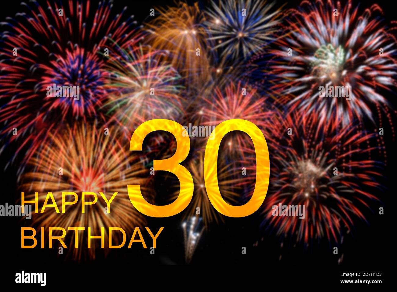 Happy congratulations to the 30th birthday Stock Photo - Alamy