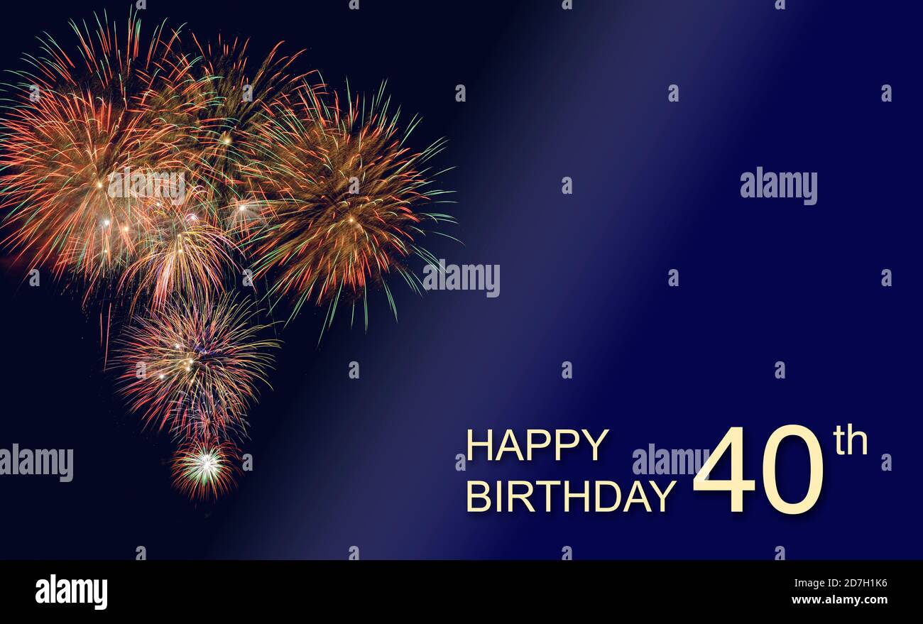 40th birthday background hi-res stock photography and images - Alamy