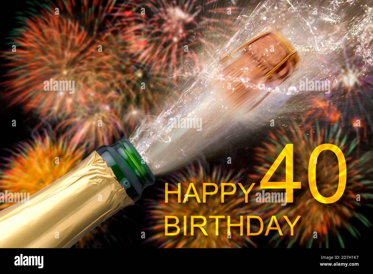 congratulations to the 40th birthday Stock Photo - Alamy