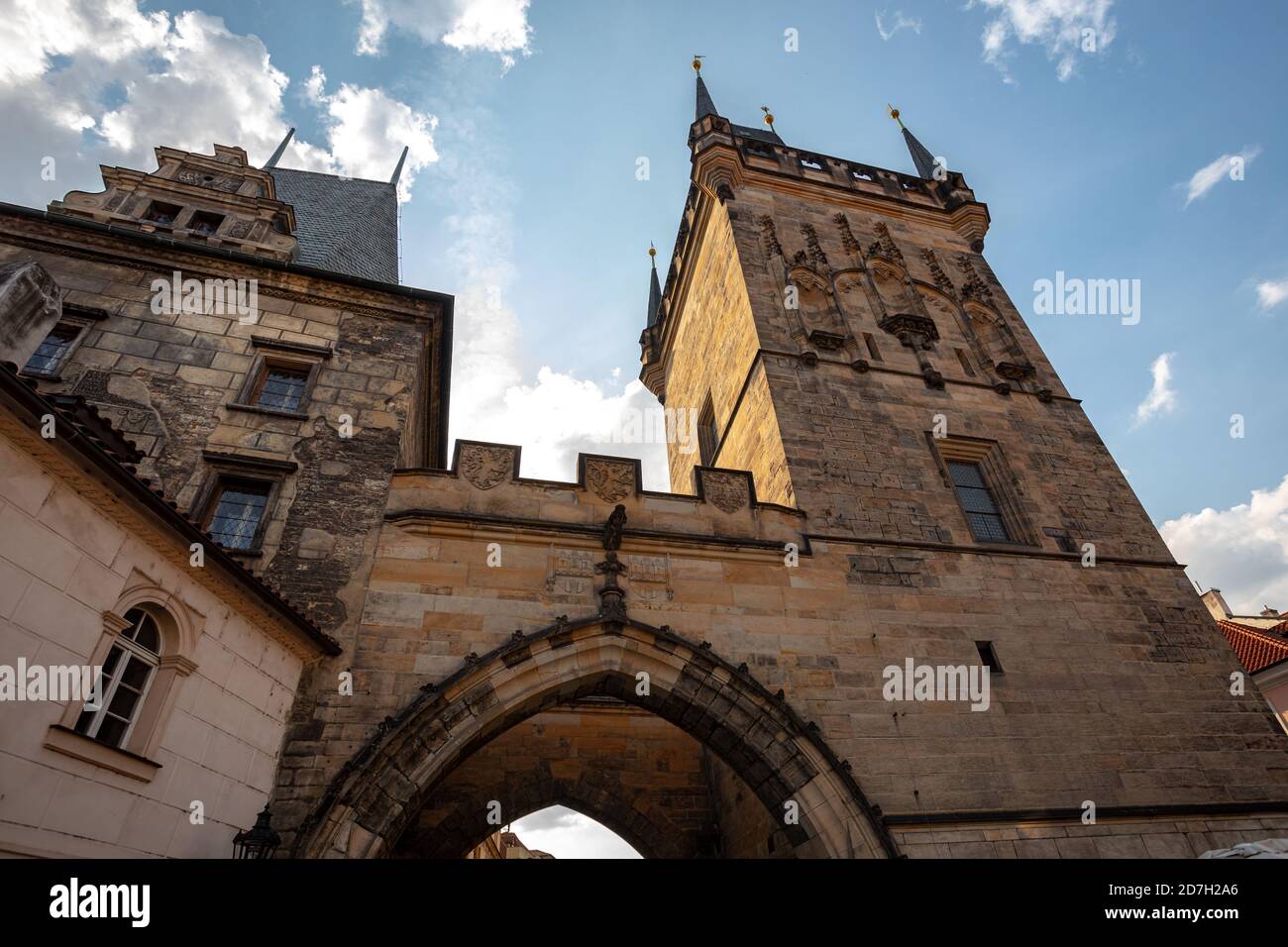 Lesser Town Bridge Tower in Prague, Czech Republic Stock Photo - Alamy