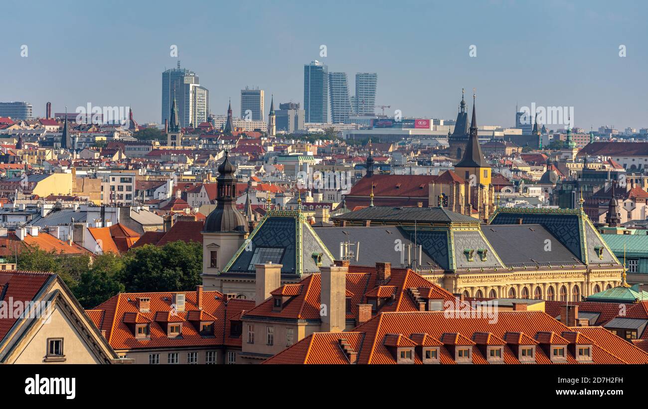 Prague skyline, Czech Republic Stock Photo - Alamy