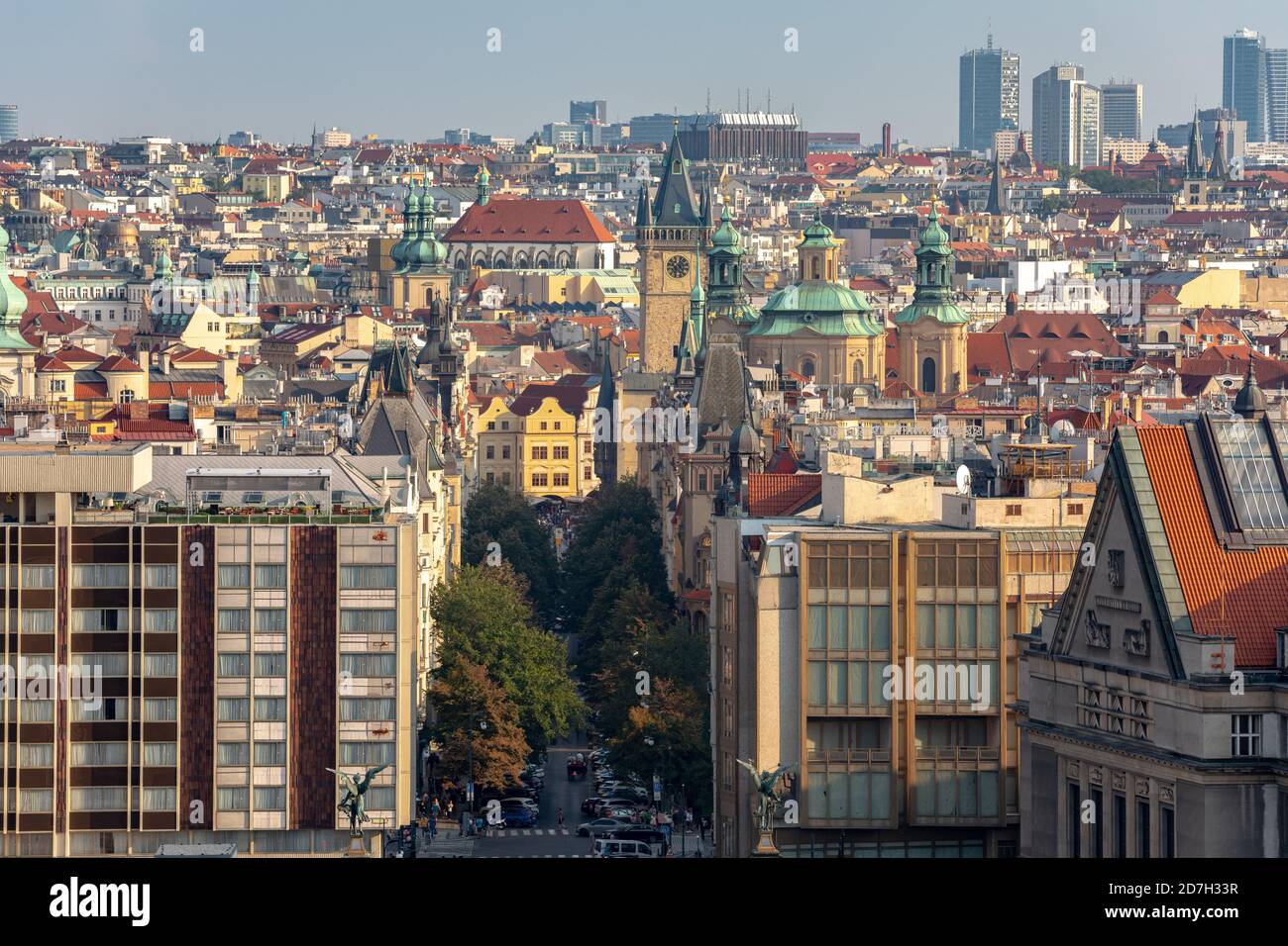 Prague skyline panorama, Czech Republic Stock Photo - Alamy