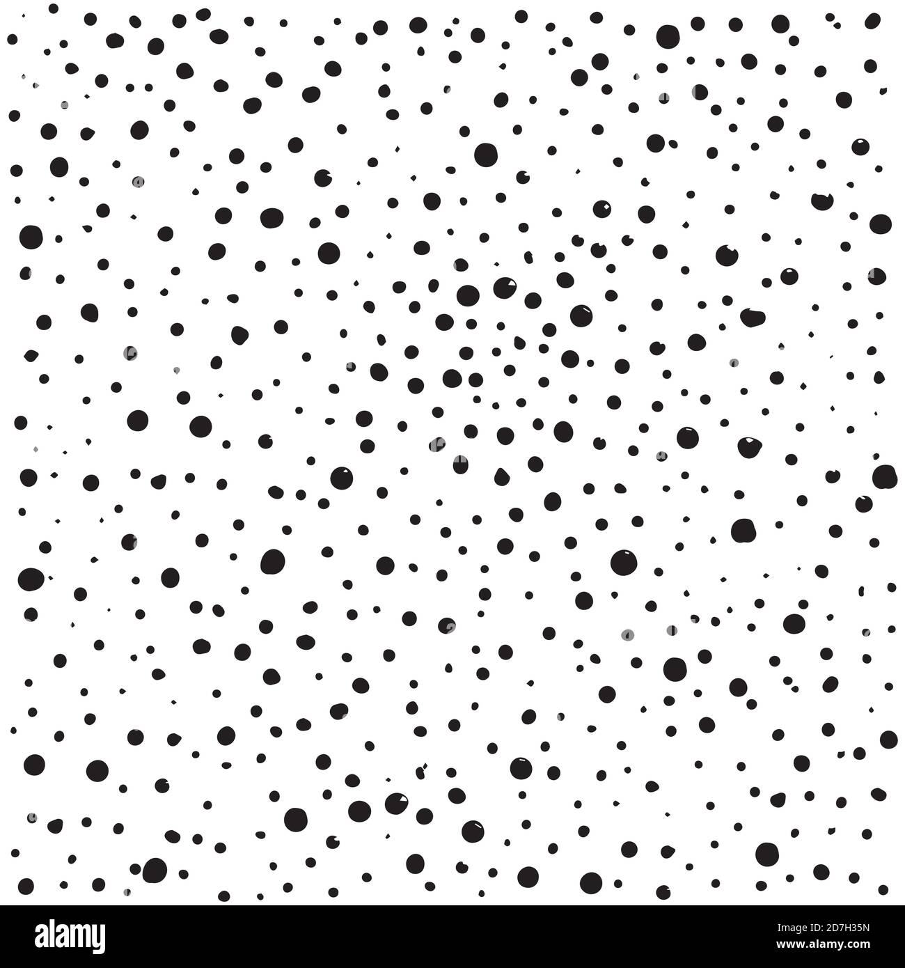 Points. Vector seamless background. Monochrome abstract geometric ...