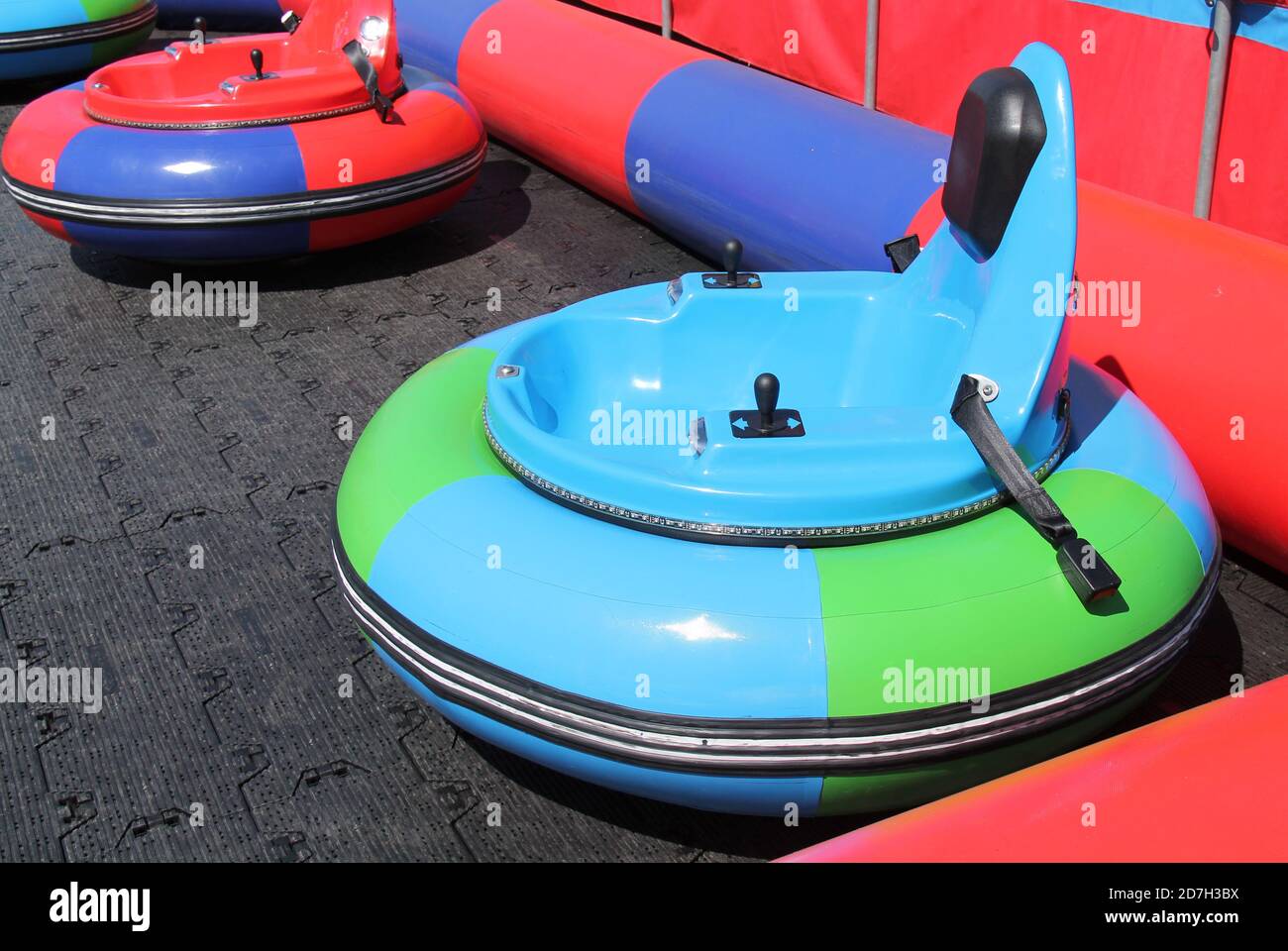 A Self Driving Fun Cart on an Amusement Park Ride Stock Photo - Alamy