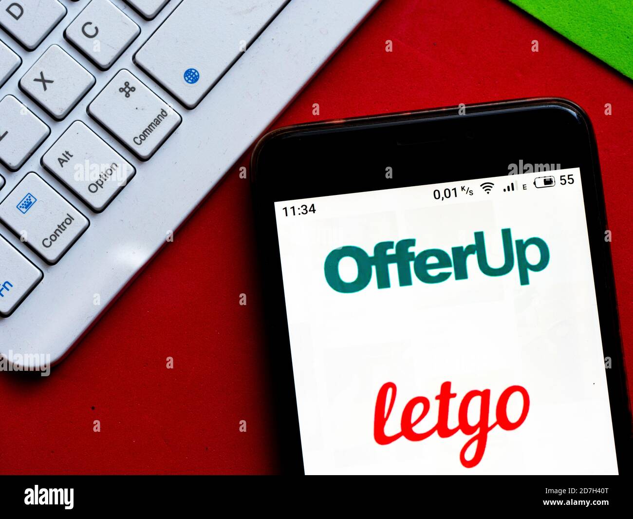 In this photo illustration a OfferUp - Buy. Sell. Letgo. appliance by ...