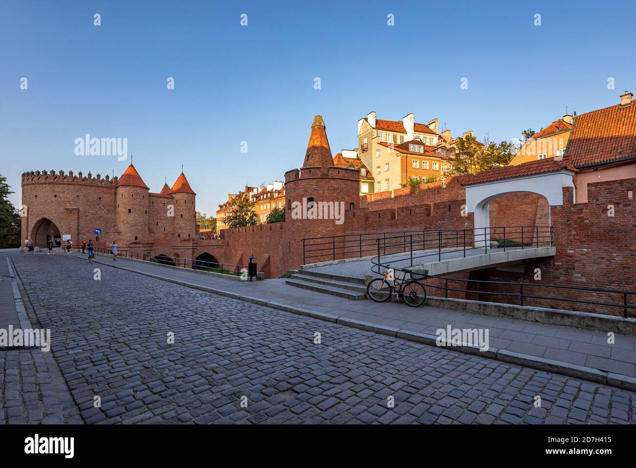 Warsaw Barbican, 16th-century castle defense wall Stock Photo - Alamy