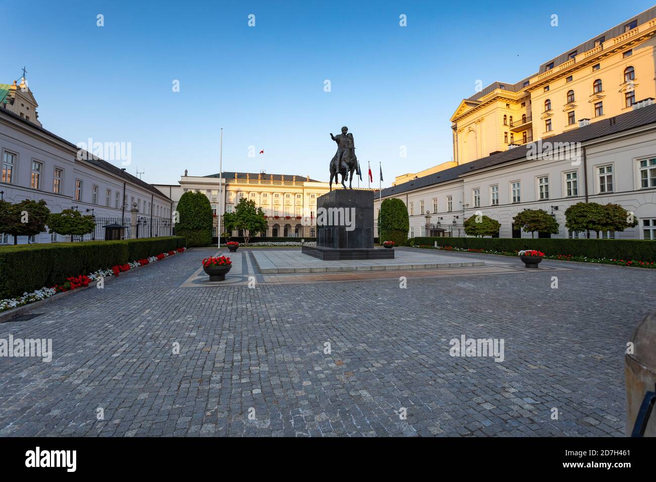Presidential Palace - Palatial seat of Polish president, Warsaw Stock ...