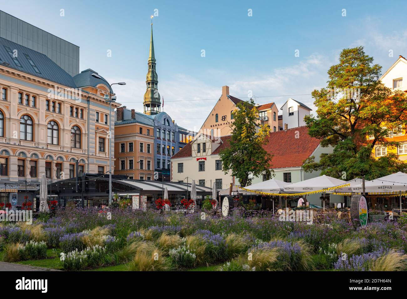 Downtown Riga streets, Latvia Stock Photo - Alamy