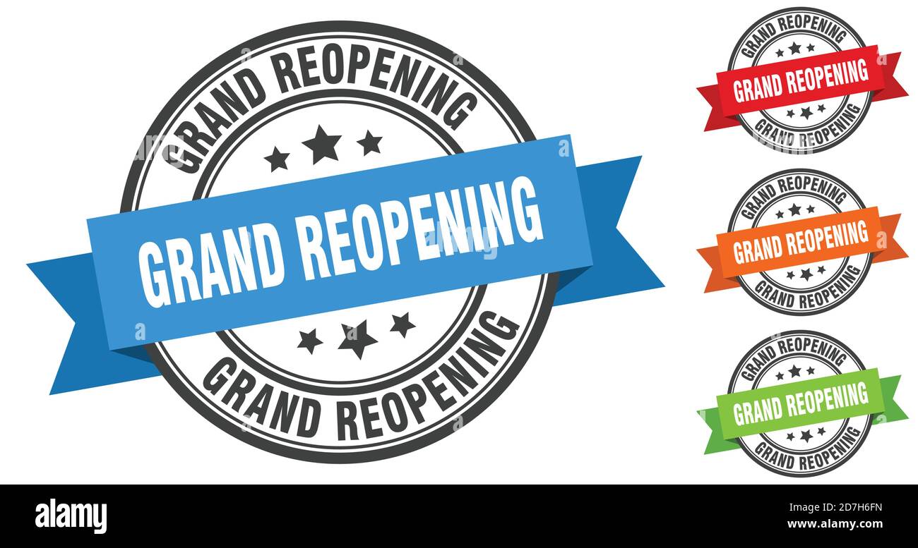 Grand reopening stamp Stock Vector Images - Alamy