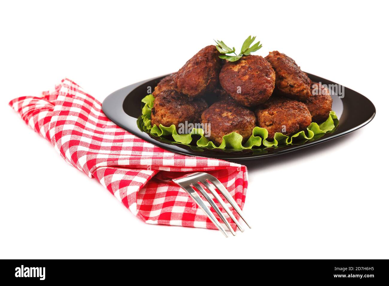 Meat patties isolated on a white background Stock Photo - Alamy