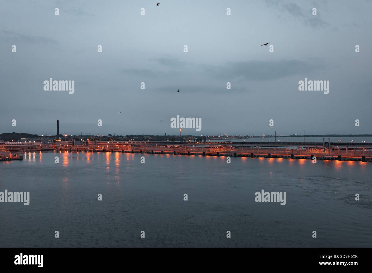 Tallinn port panorama, Estonia Stock Photo - Alamy