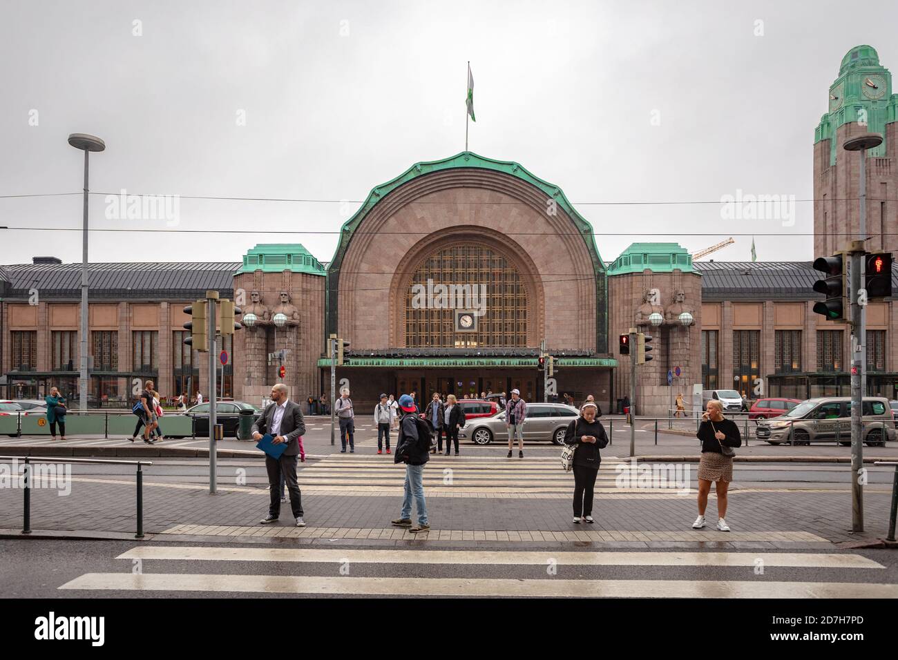 Rautatieasema subway and train station in Helsinki, Finland Stock Photo ...