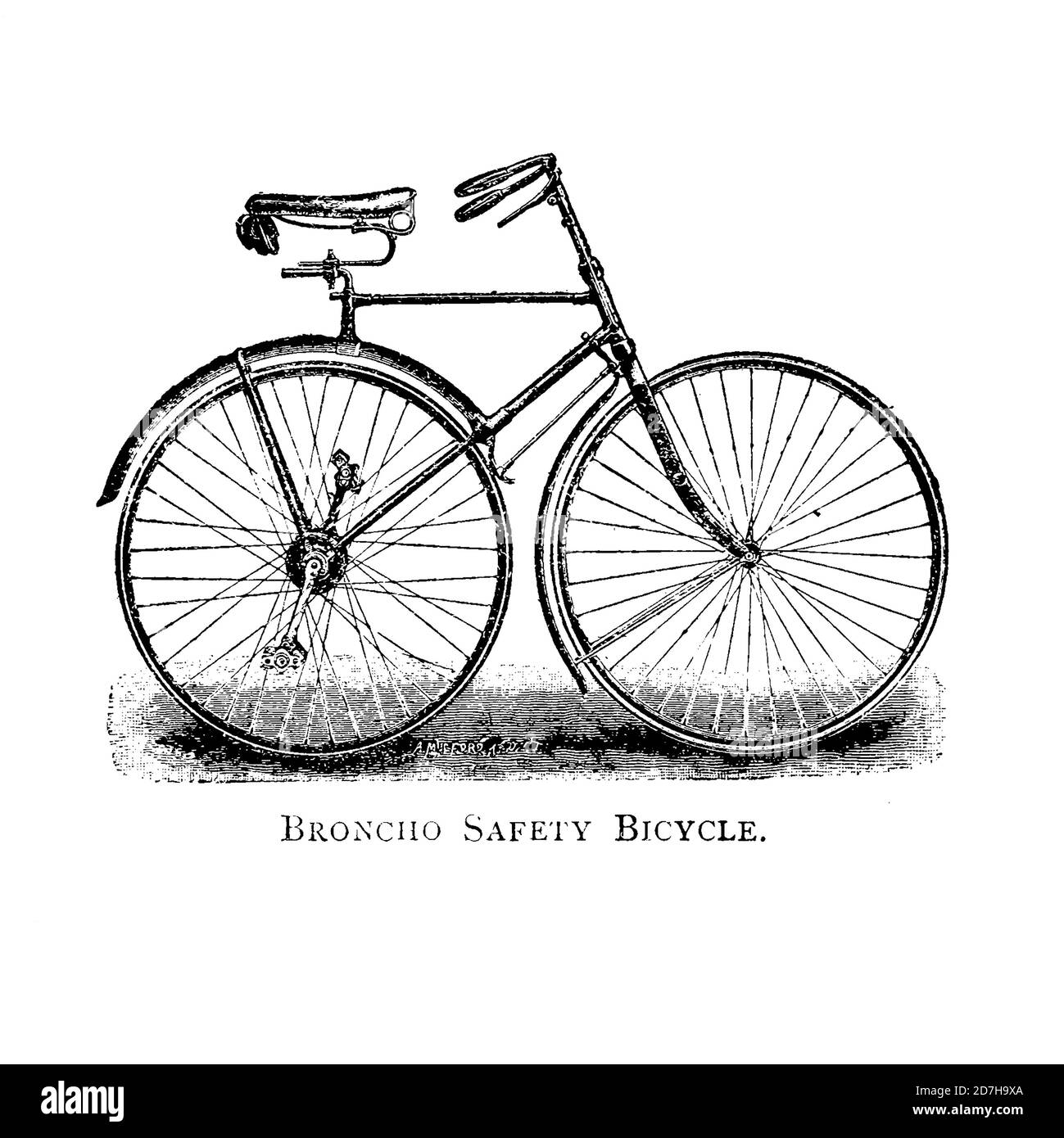 Broncho Safety Bicycle From Wheels and Wheeling; An indispensable ...