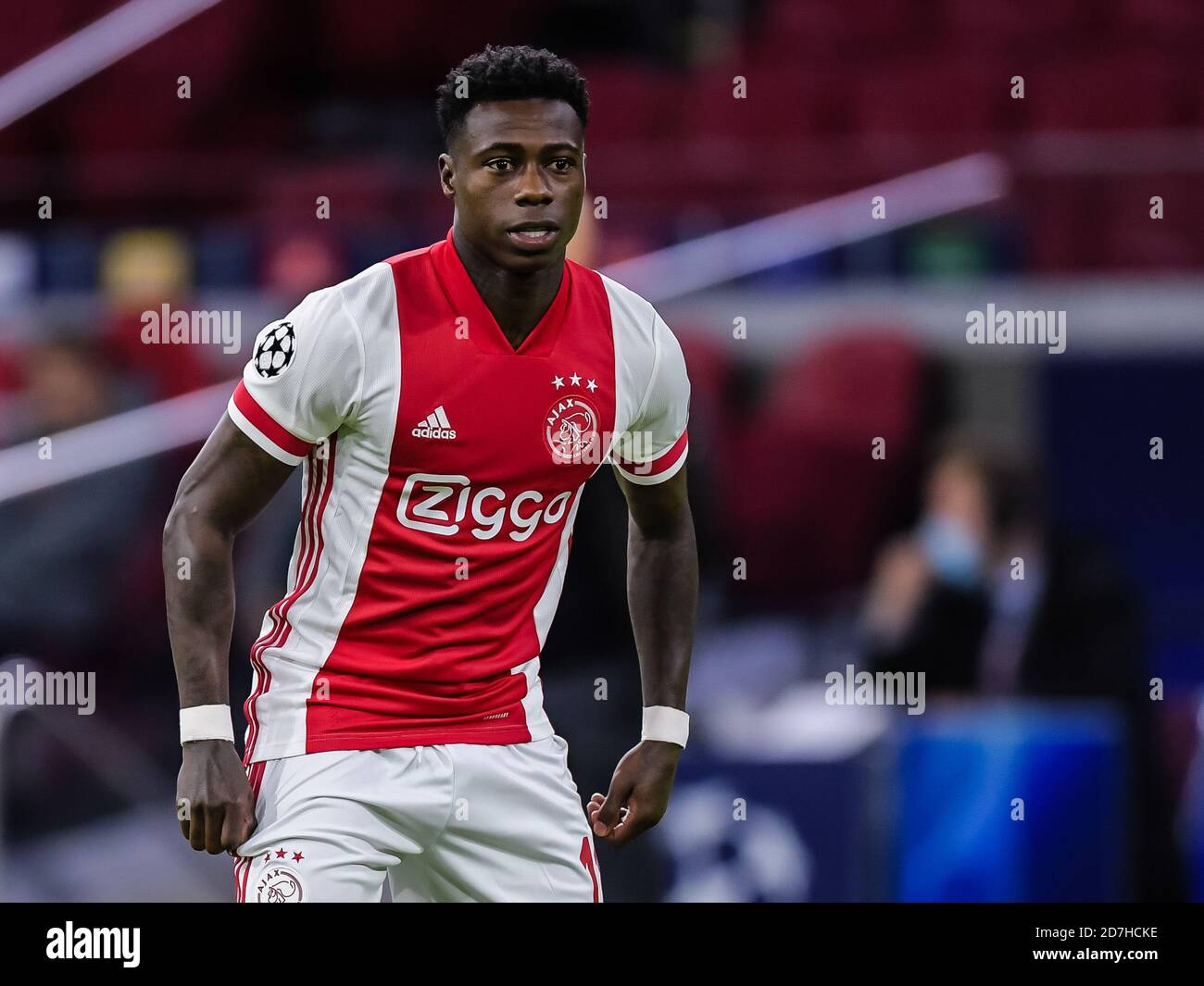 AMSTERDAM, NETHERLANDS - OCTOBER 21: Quincy Promes of Ajax during the ...