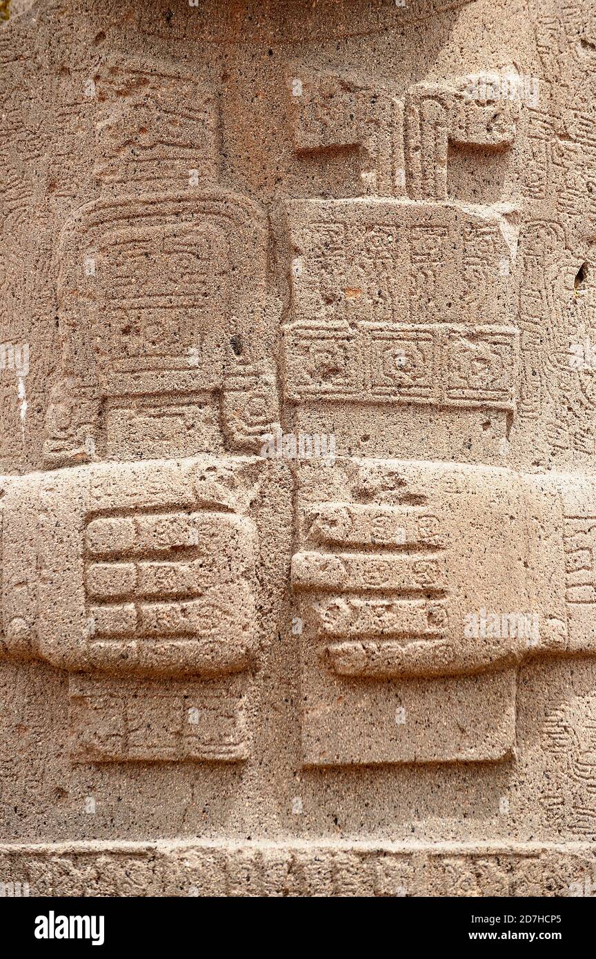 Estela Ponce, Tiwanaku, Bolivia Stock Photo - Alamy