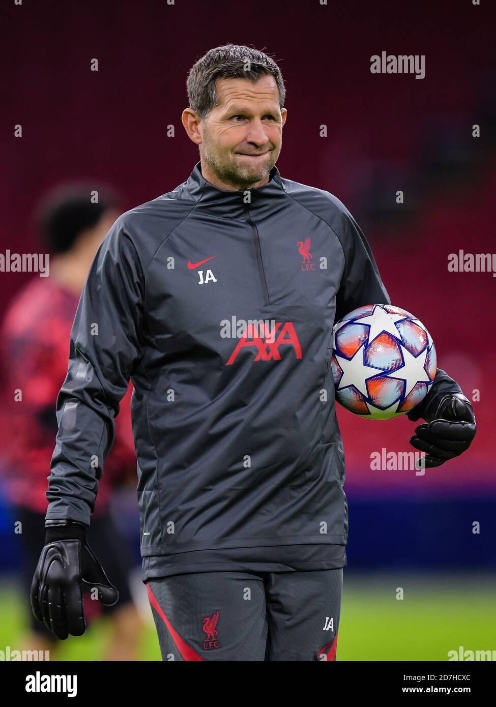 AMSTERDAM, NETHERLANDS - OCTOBER 21: goalkeeper trainer John Achterberg ...