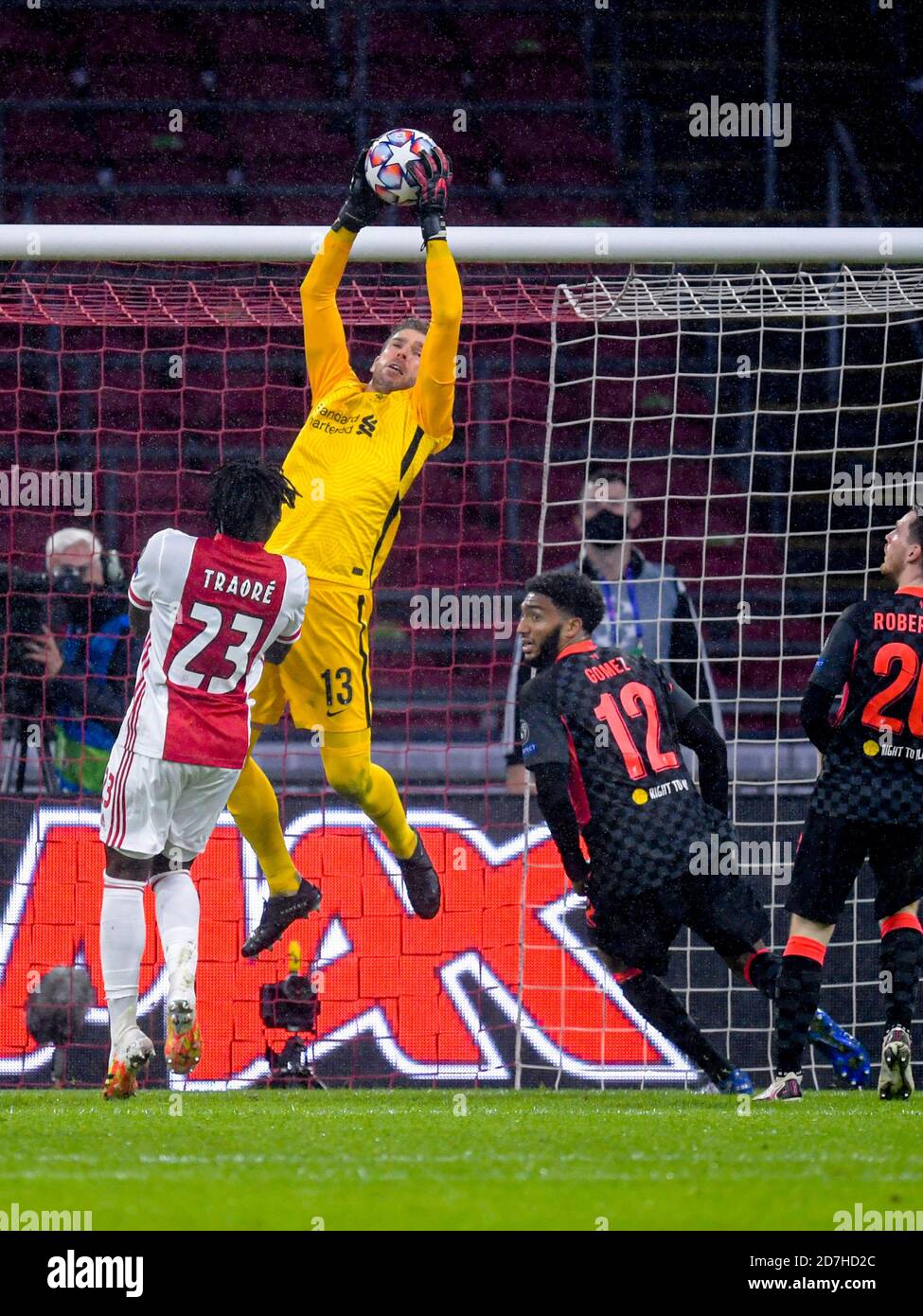 AMSTERDAM, NETHERLANDS - OCTOBER 21: (M): goalkeeper Adrian San Miguel ...
