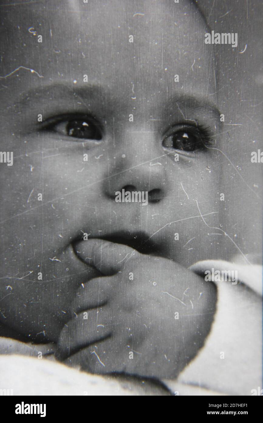 Baby Portrait 1970s High Resolution Stock Photography and Images - Alamy
