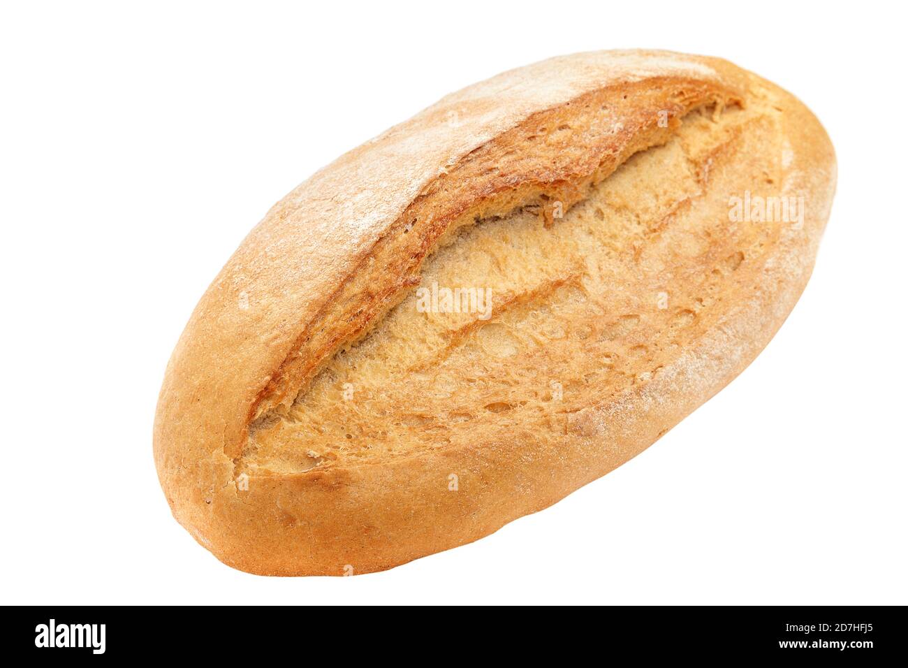 Wheat loaf of bread isolated on white background Stock Photo - Alamy