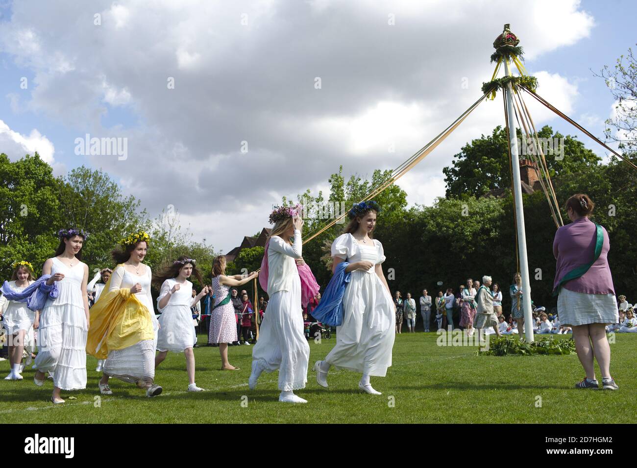 May Day dancing, London, UK Stock Photo - Alamy
