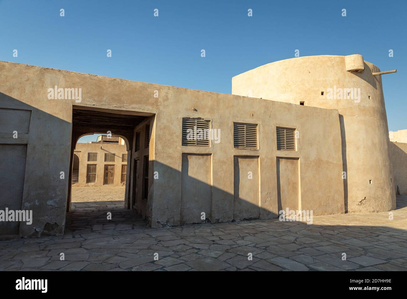 Inside view from historical old Al-Uqair port in Saudi Arabia Stock ...
