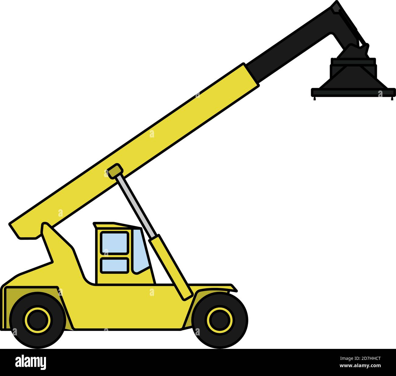 Port Loader Icon. Editable Outline With Color Fill Design. Vector ...