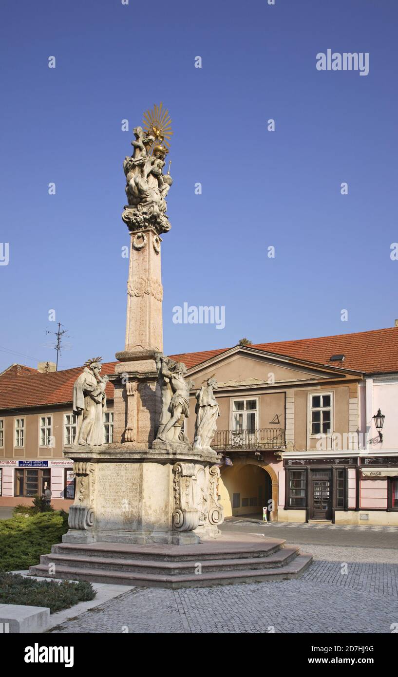 Holy Trinity Column in Komarno . Slovakia Stock Photo - Alamy