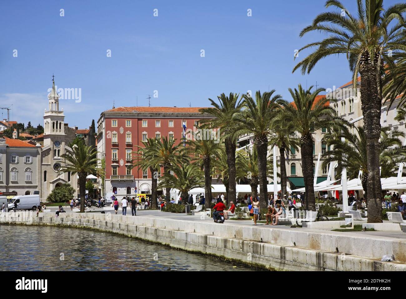 Riva promenade in Split. Croatia Stock Photo - Alamy