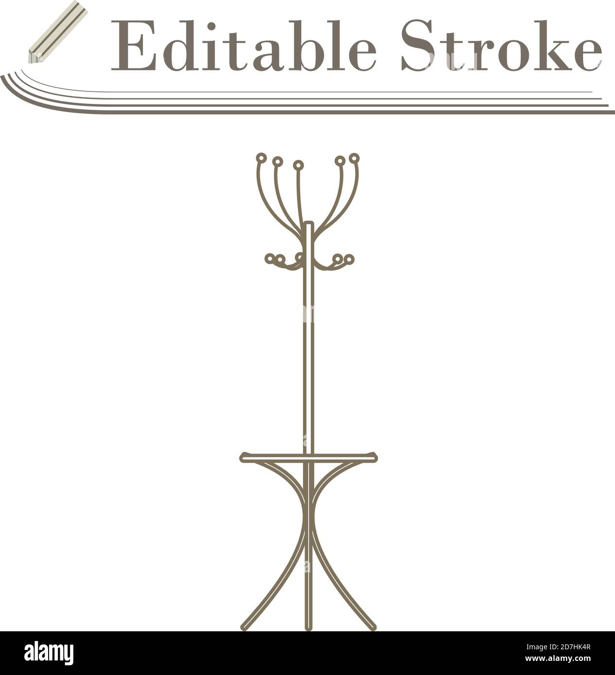 Coat hanger stand Stock Vector Images - Alamy