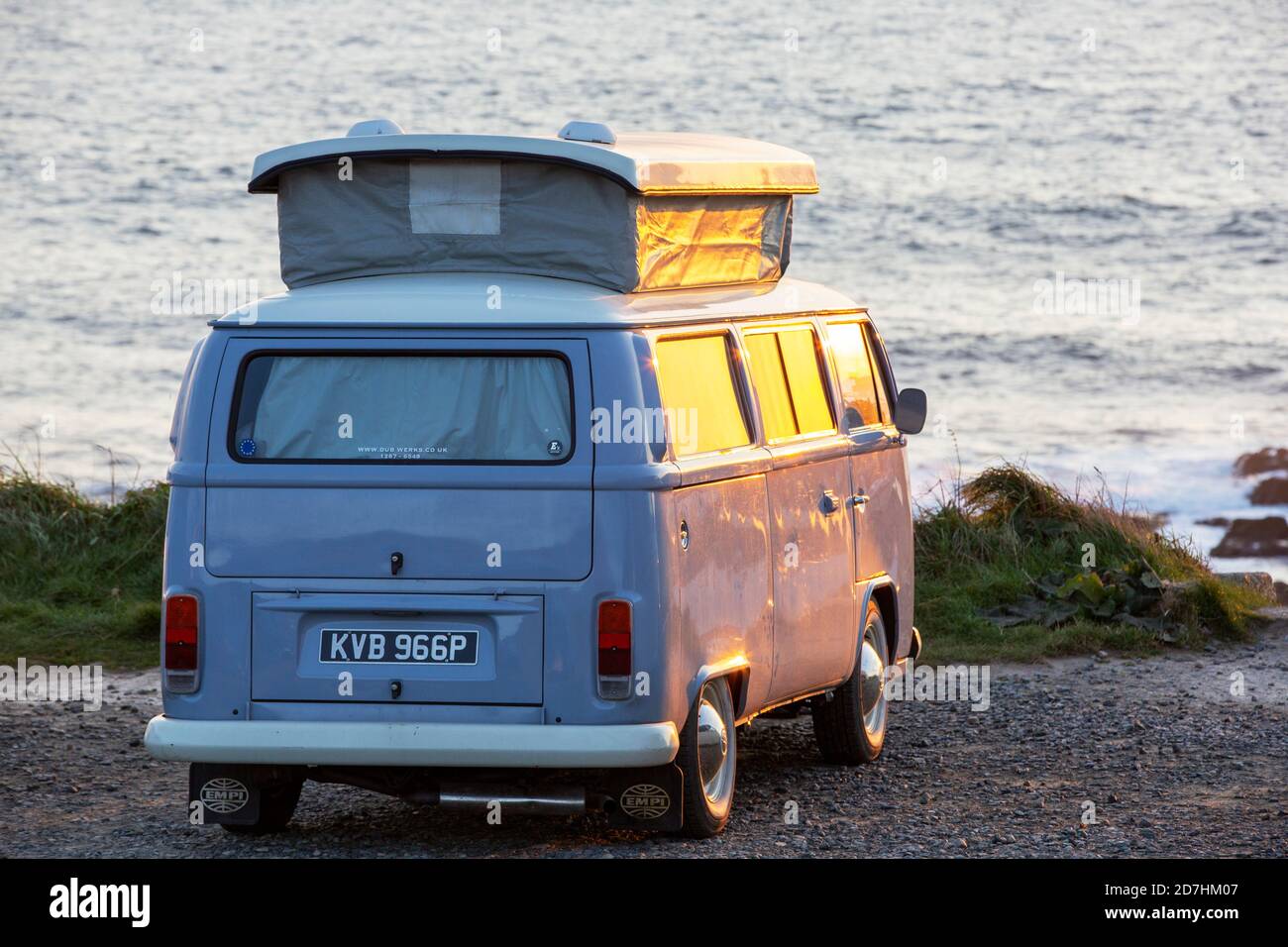 Camper van at cape cornwall hi-res stock photography and images - Alamy