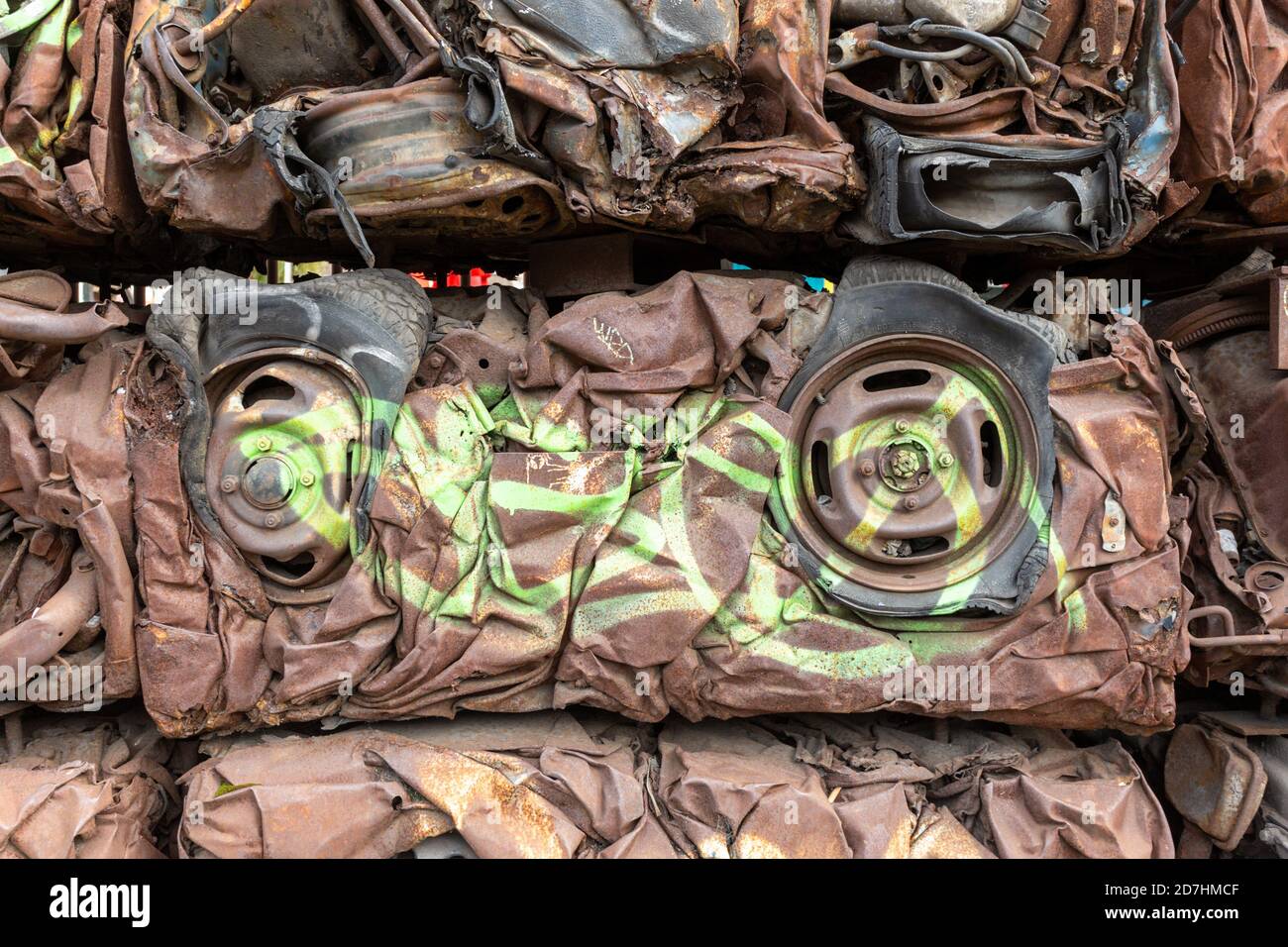 Recycled crushed metal hi-res stock photography and images - Alamy