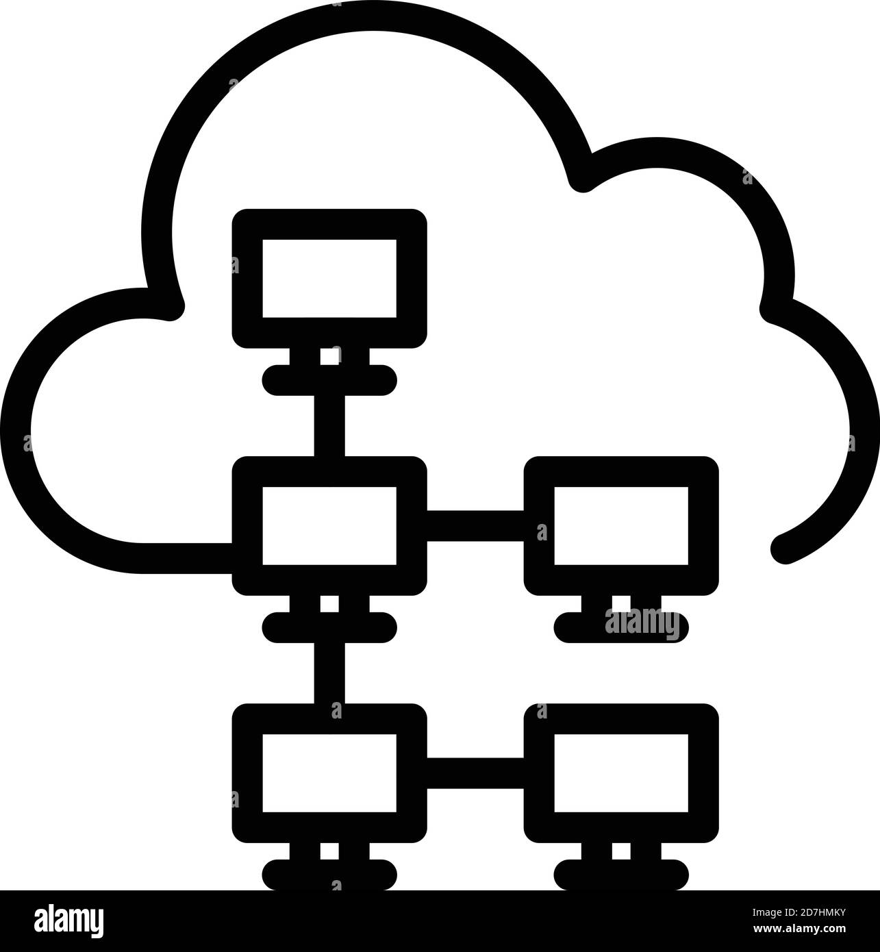 Computer network data cloud icon. Outline computer network data cloud ... Computer network data cloud icon. Outline computer network data cloud ...