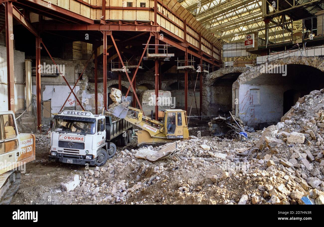 Excavation work by O’Rourke Engineering underneath Waterloo Station in ...